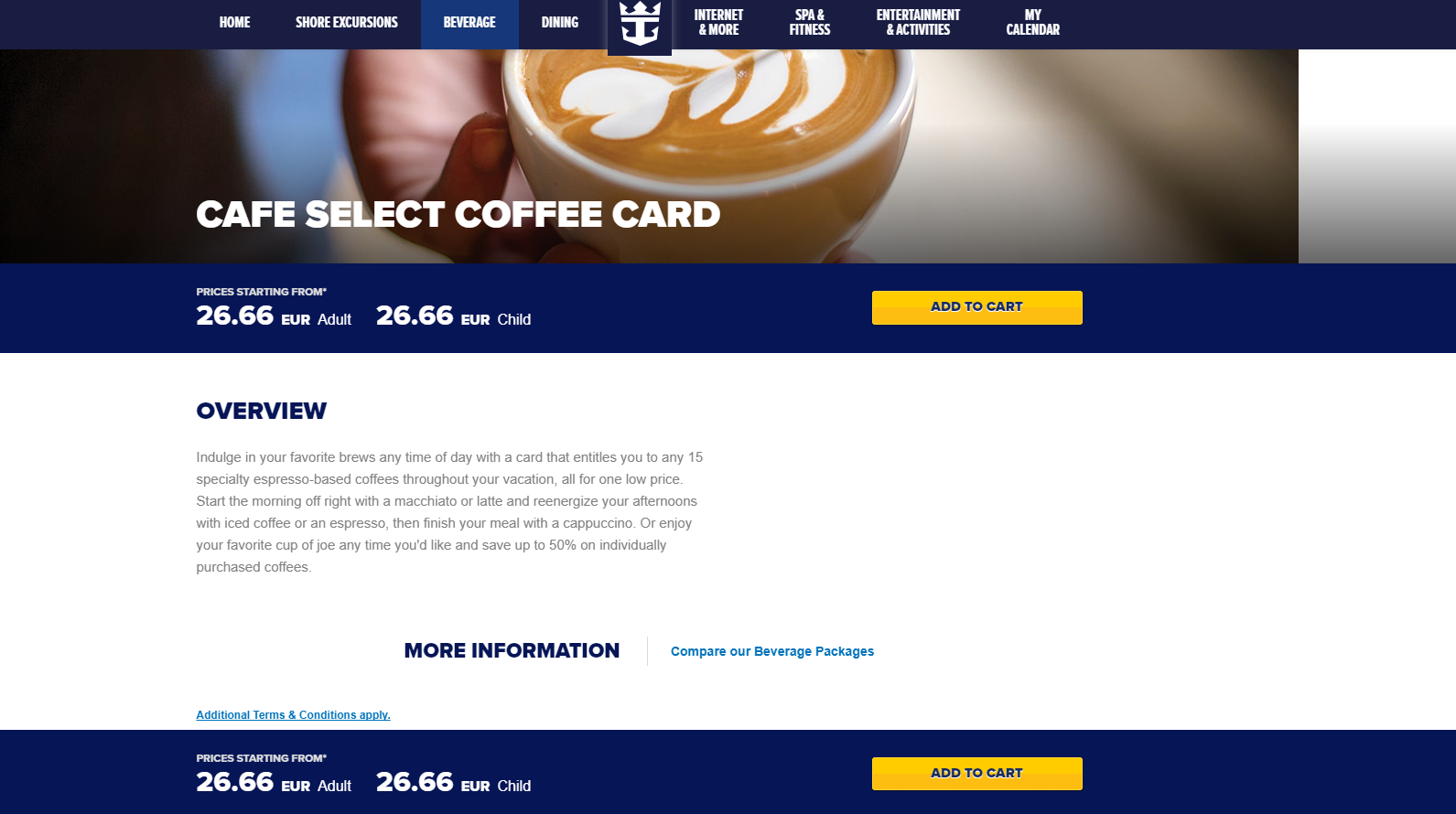 Cafe Select Coffee Card Royal Caribbean Dining Royal Caribbean Blog Cafe Select Coffee Card Royal Caribbean Dining Royal Caribbean Blog