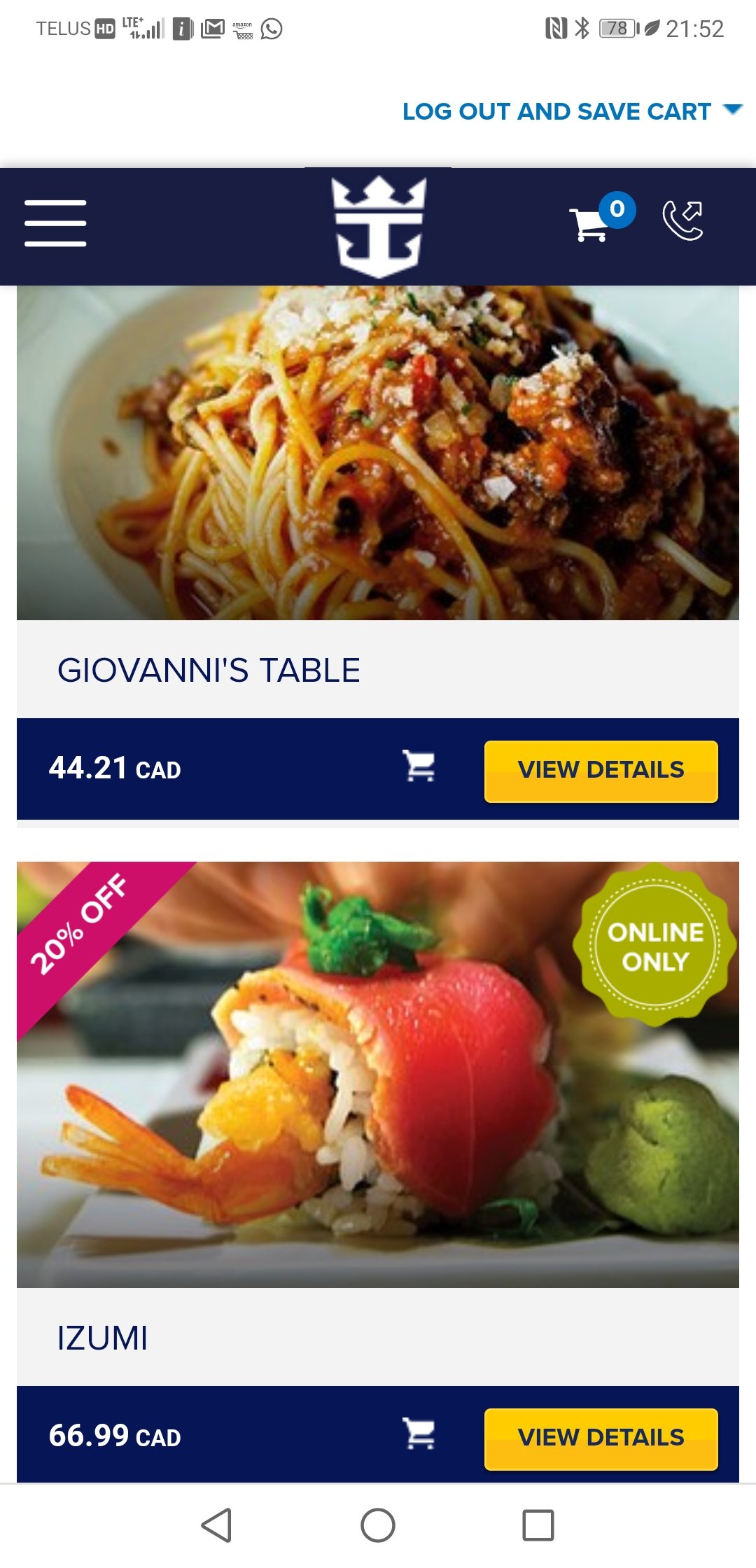 dining package - Royal Caribbean Dining - Royal Caribbean Blog