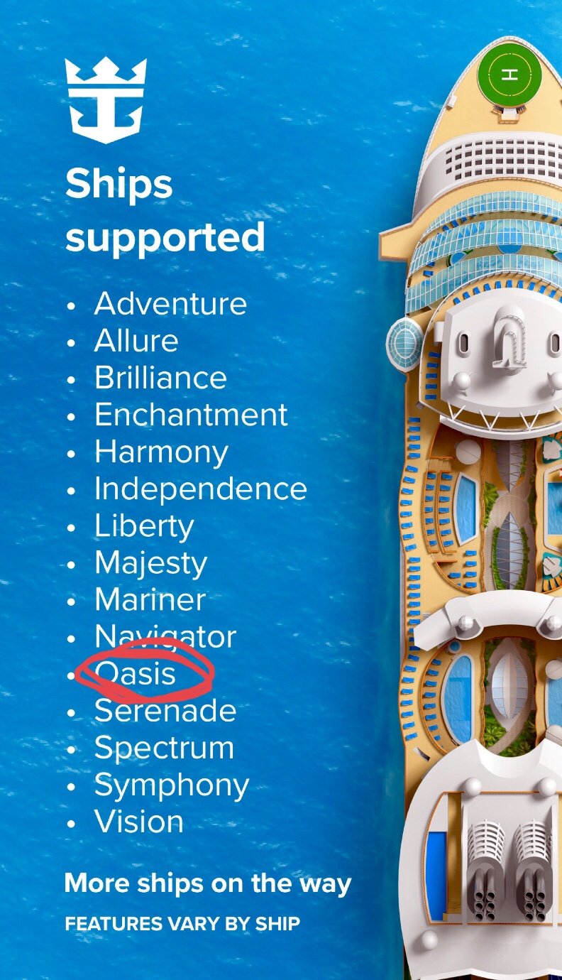 Chat with app on Oasis? - Royal Caribbean Discussion - Royal Caribbean Blog