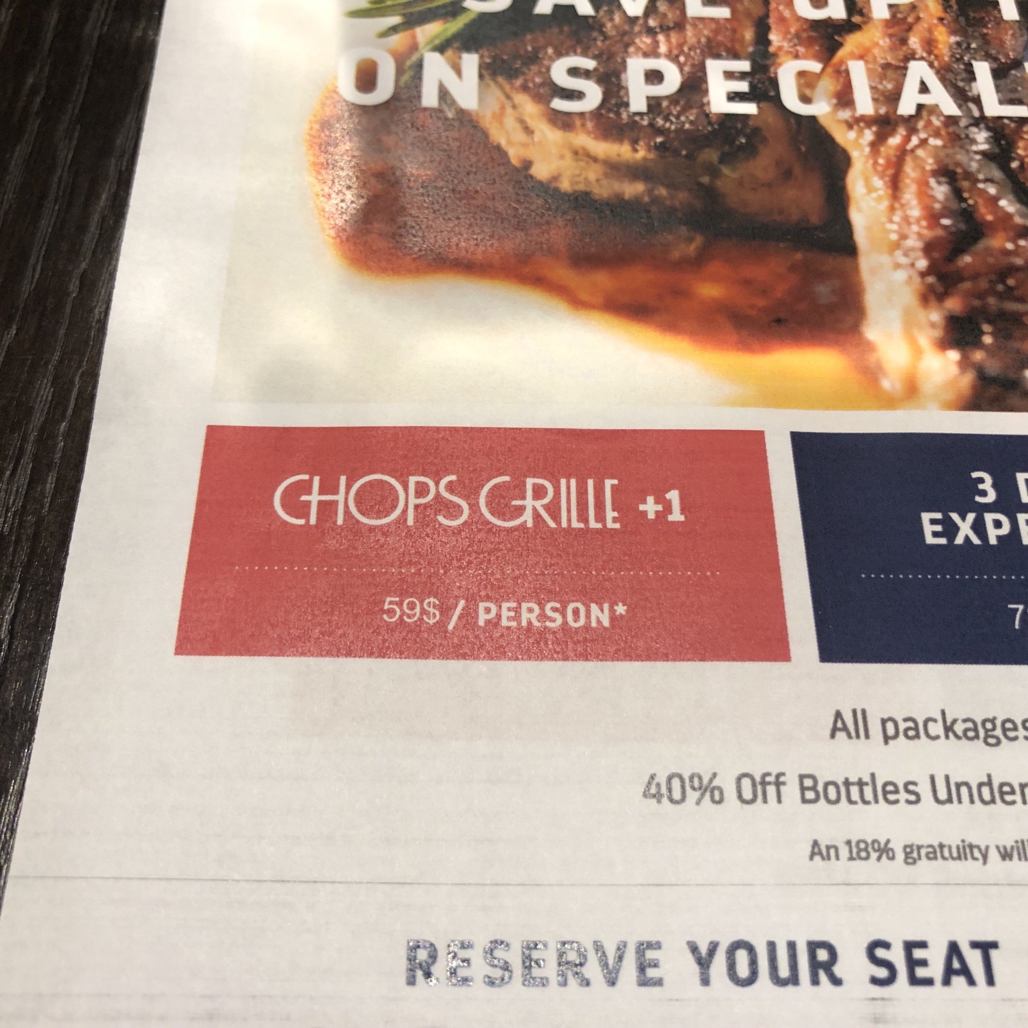 Chops Grille +1 - Royal Caribbean Dining - Royal Caribbean Blog