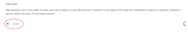 How to reply to a specific person's comment? - People Connect - Royal ...