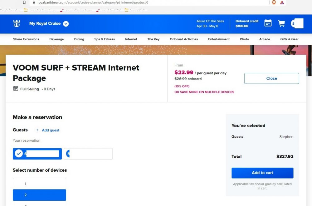 voom surf + stream - Royal Caribbean Discussion - Royal Caribbean Blog