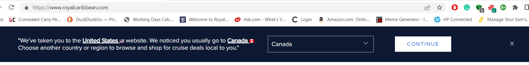 I don't know why I'm seeing this...... - Royal Caribbean Discussion ...