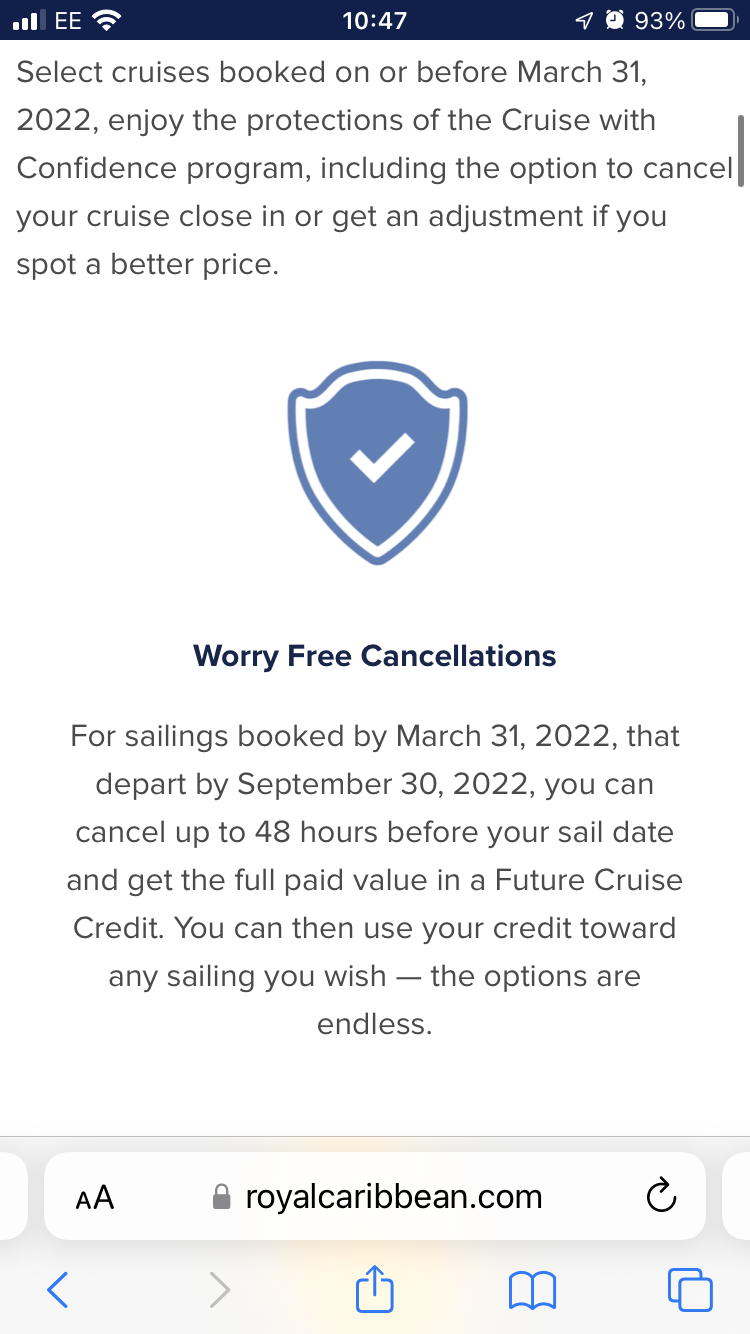 Current cancellation policy? - Royal Caribbean Discussion - Royal ...