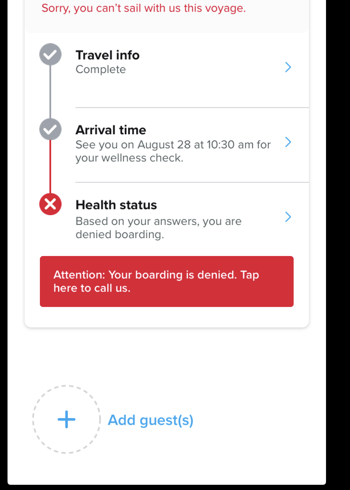 Oops….Answered Health Question Incorrectly - Royal Caribbean Discussion - Royal Caribbean Blog