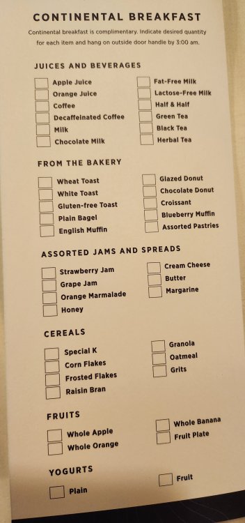 Room service breakfast - Royal Caribbean Dining - Royal Caribbean Blog