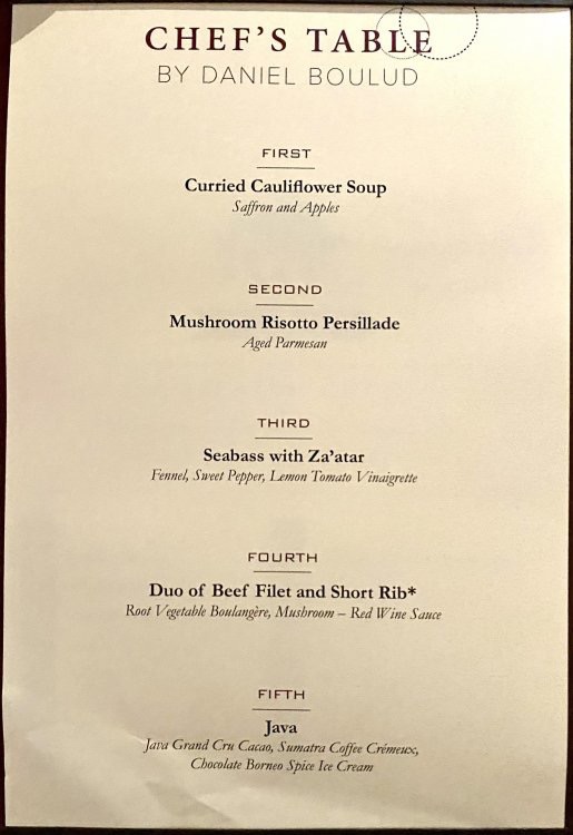 How “gourmet” is Chef’s Table? - Royal Caribbean Dining - Royal ...