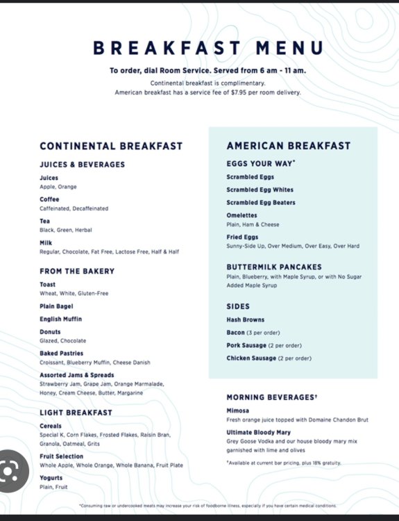 Room service - Royal Caribbean Dining - Royal Caribbean Blog