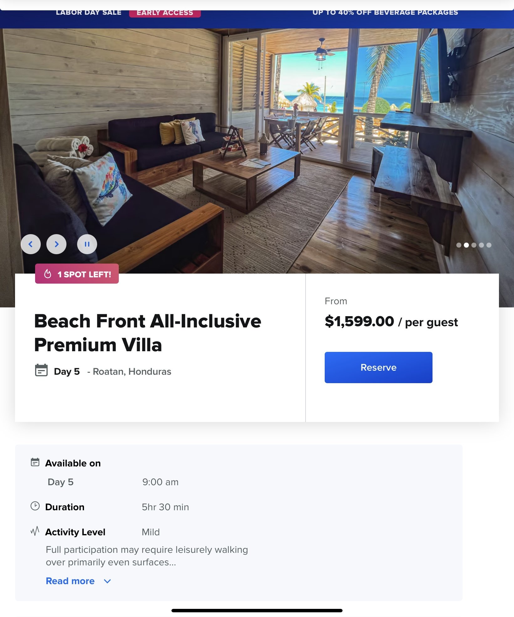 Looking for feedback: Beachfront All Inclusive Premium Villa at ...