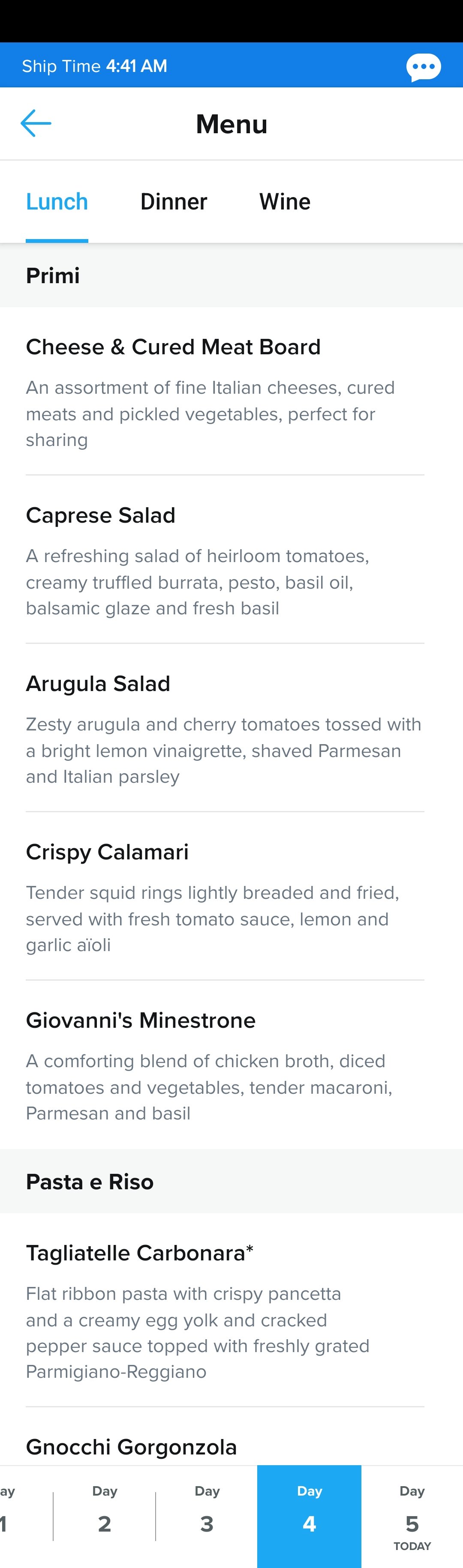 Giovannis Table for lunch - a few questions - Royal Caribbean Dining ...