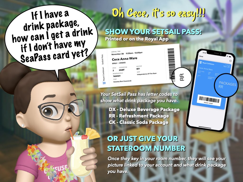 Before seapass card drink package - Royal Caribbean Dining - Royal ...
