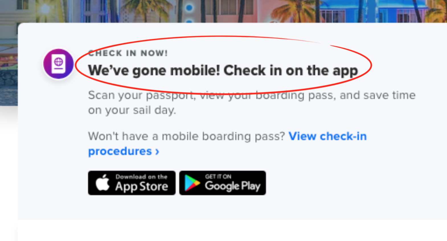 Online Check-In (on the website) - Royal Caribbean Discussion - Royal ...