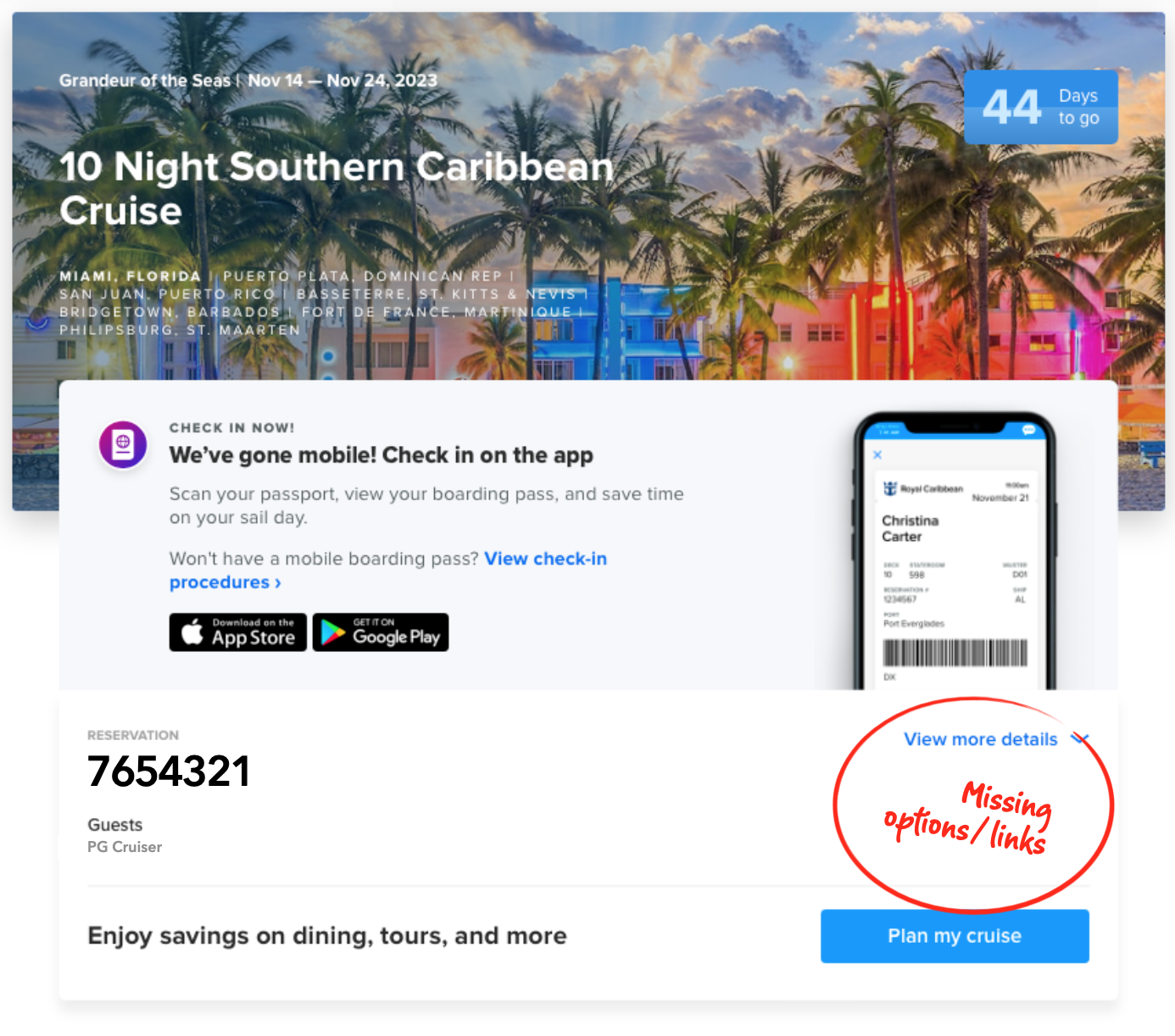 Online Check-In (on the website) - Royal Caribbean Discussion - Royal ...