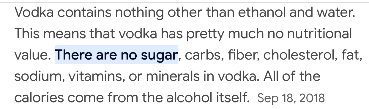 Zero Sugar Vodka?? - Royal Caribbean Dining - Royal Caribbean Blog