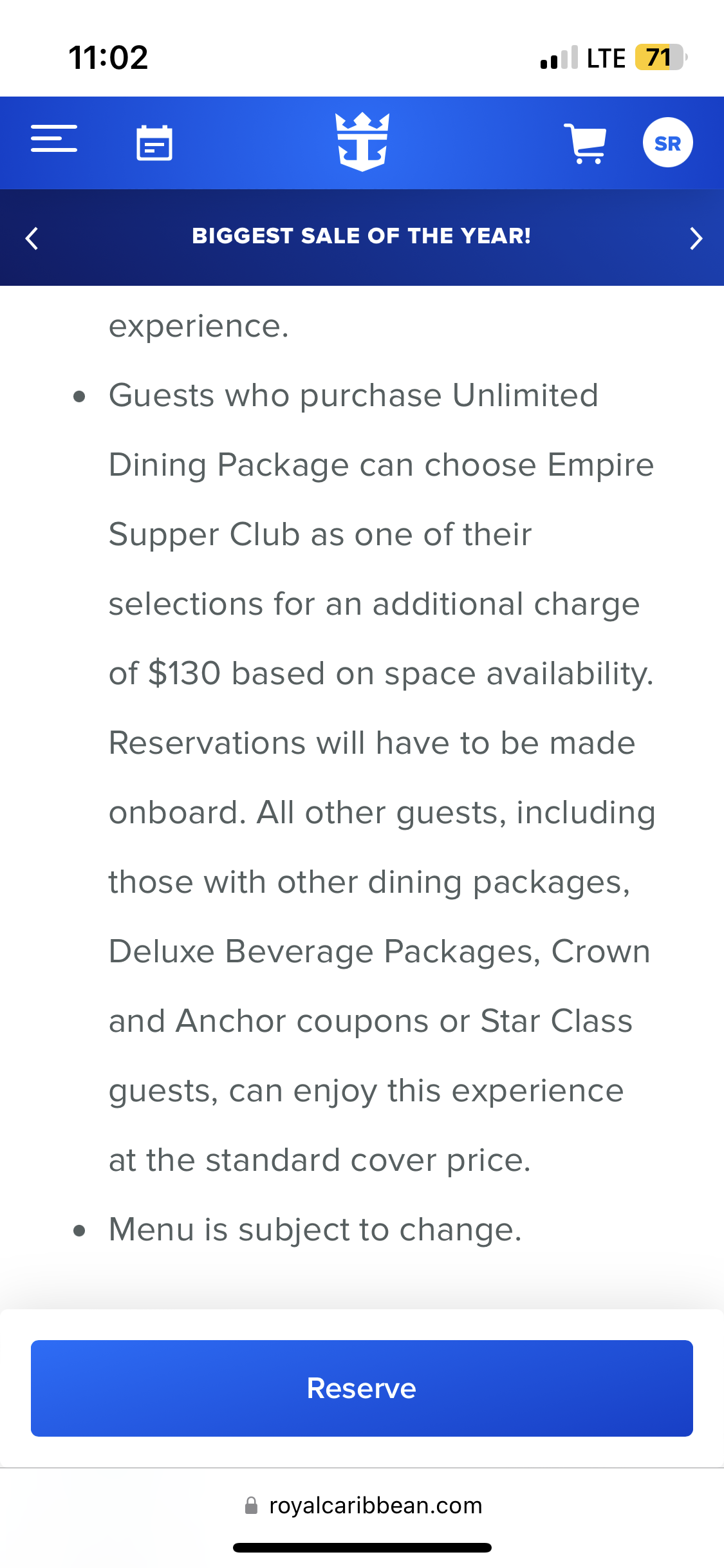 Icon of The Seas - Empire Supper Club - Royal Caribbean Dining - Royal ...