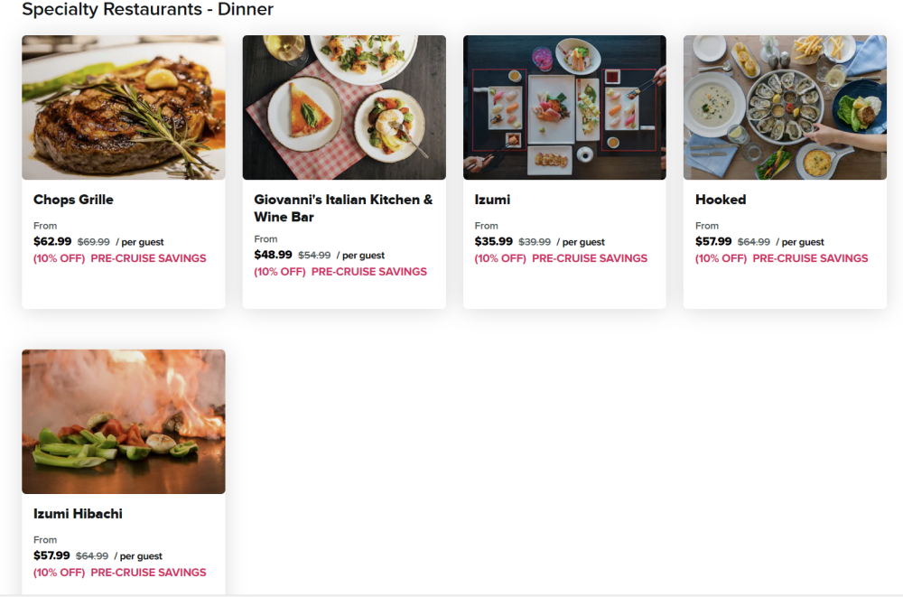 Icon of The Seas - Empire Supper Club - Royal Caribbean Dining - Royal ...