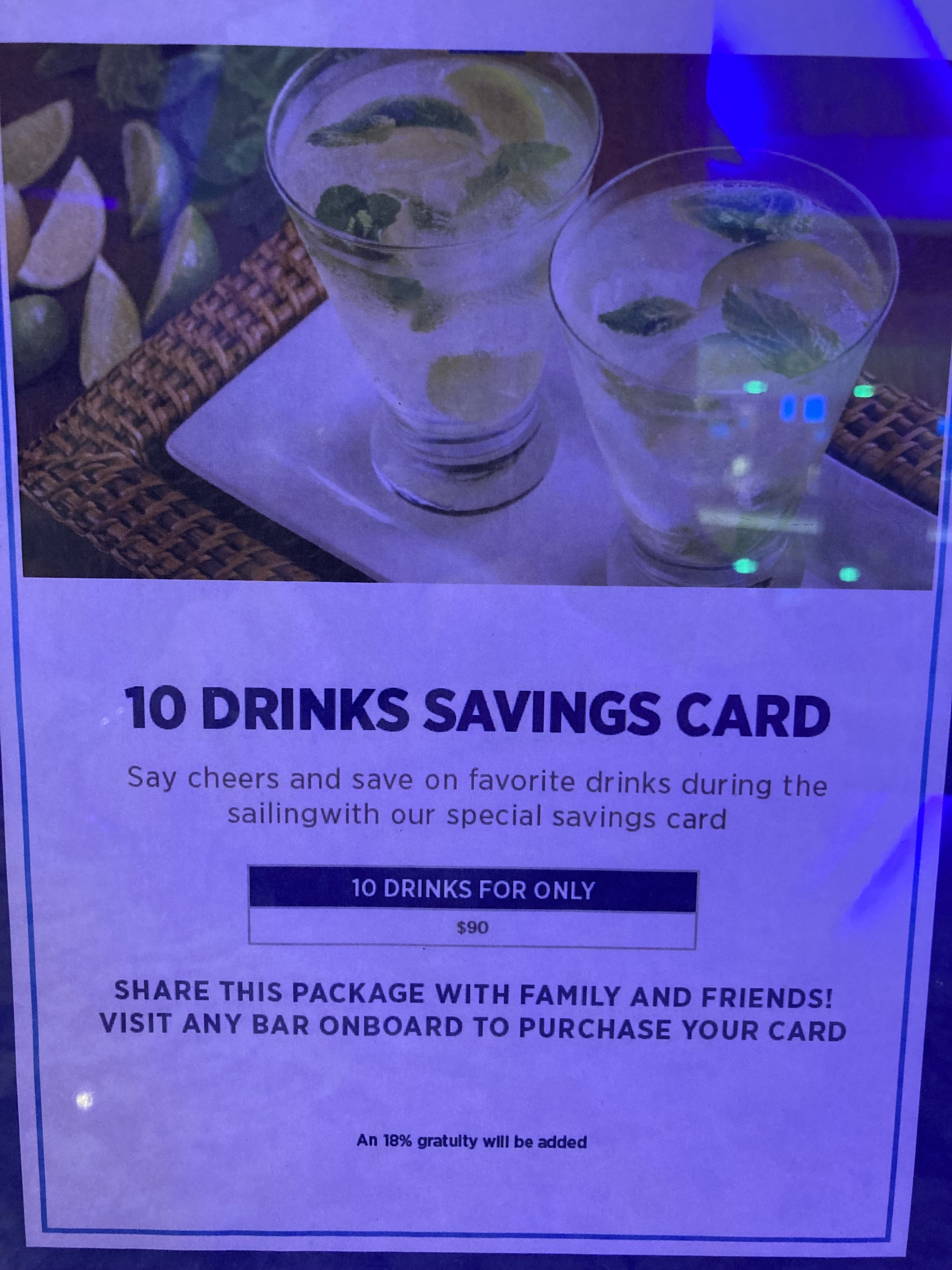 Refreshment package "deal"? - Royal Caribbean Dining - Royal Caribbean Blog