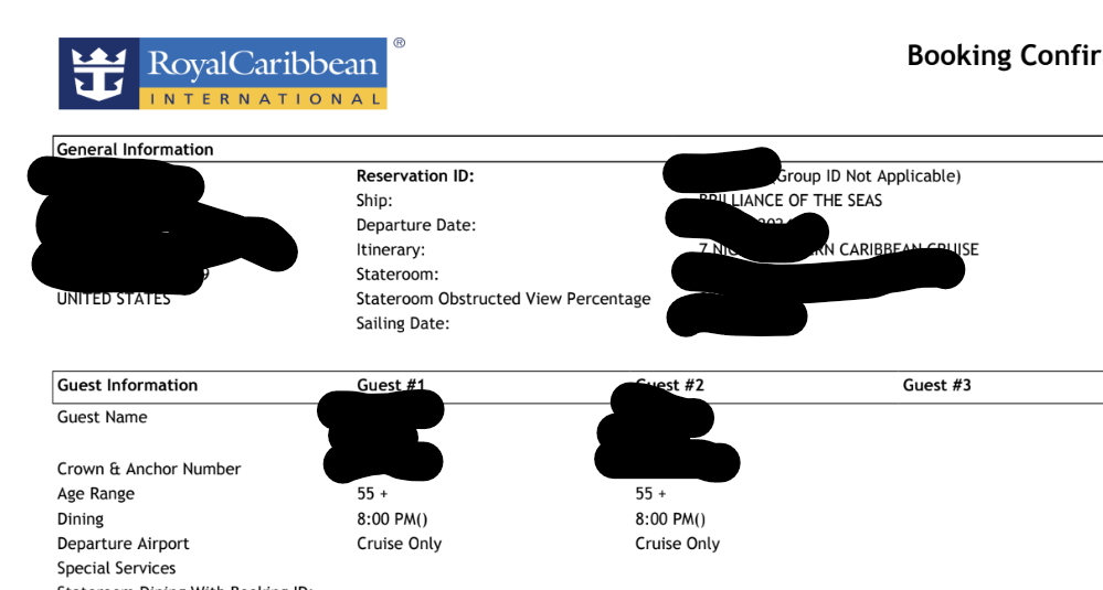 Can we select a different MTD time? - Royal Caribbean Dining - Royal ...