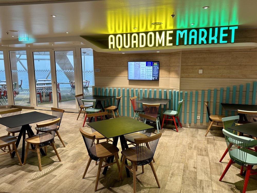 Aquadome market on Icon OTS - Royal Caribbean Dining - Royal Caribbean Blog