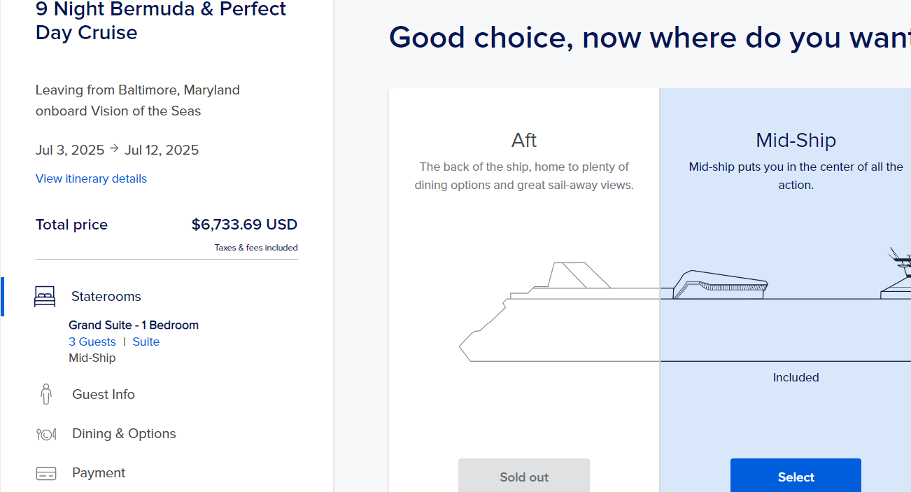 RC booking website updated - Royal Caribbean Discussion - Royal ...