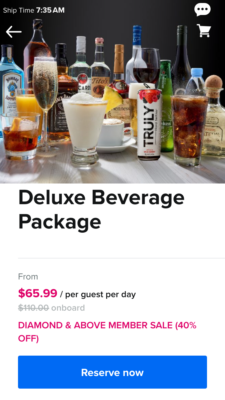 Possible Beverage Package Savings - Royal Caribbean Discussion - Royal ...