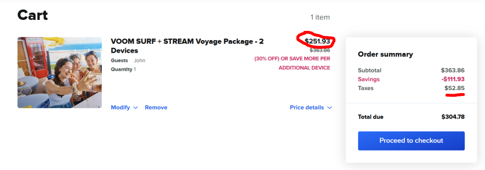 Voom Surf & Stream Taxes? - Royal Caribbean Discussion - Royal ...