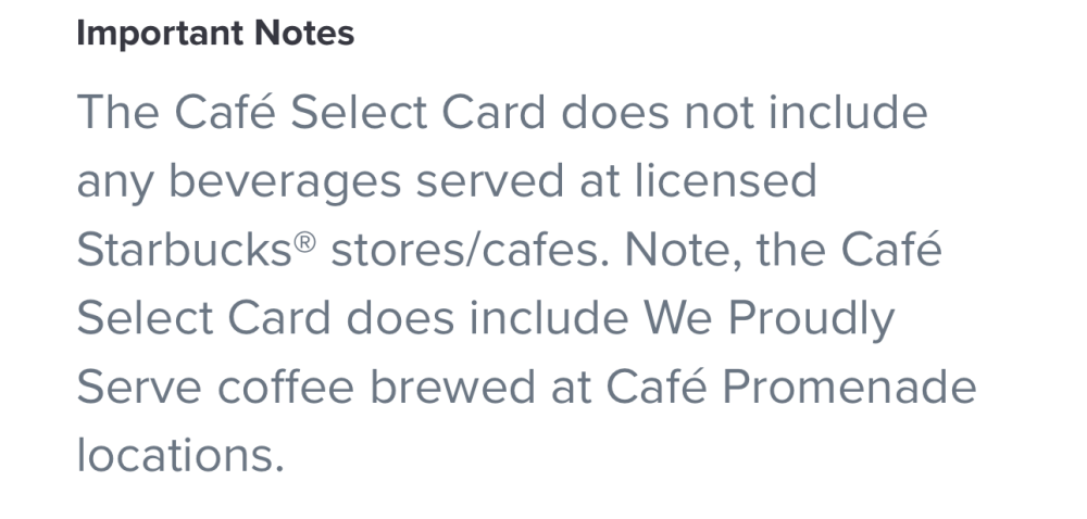 Cafe Select Card - Royal Caribbean Discussion - Royal Caribbean Blog