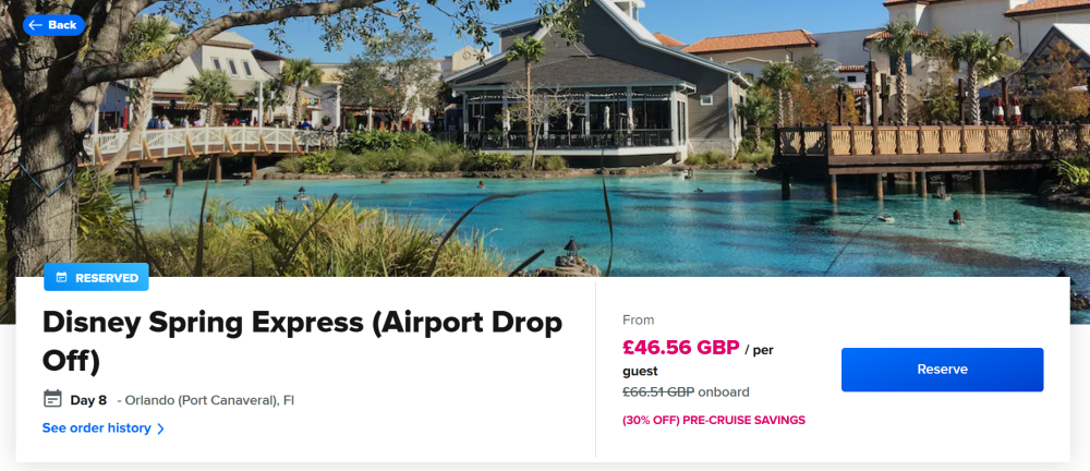 Disney Spring Express (Airport Drop Off) - Royal Caribbean Discussion ...