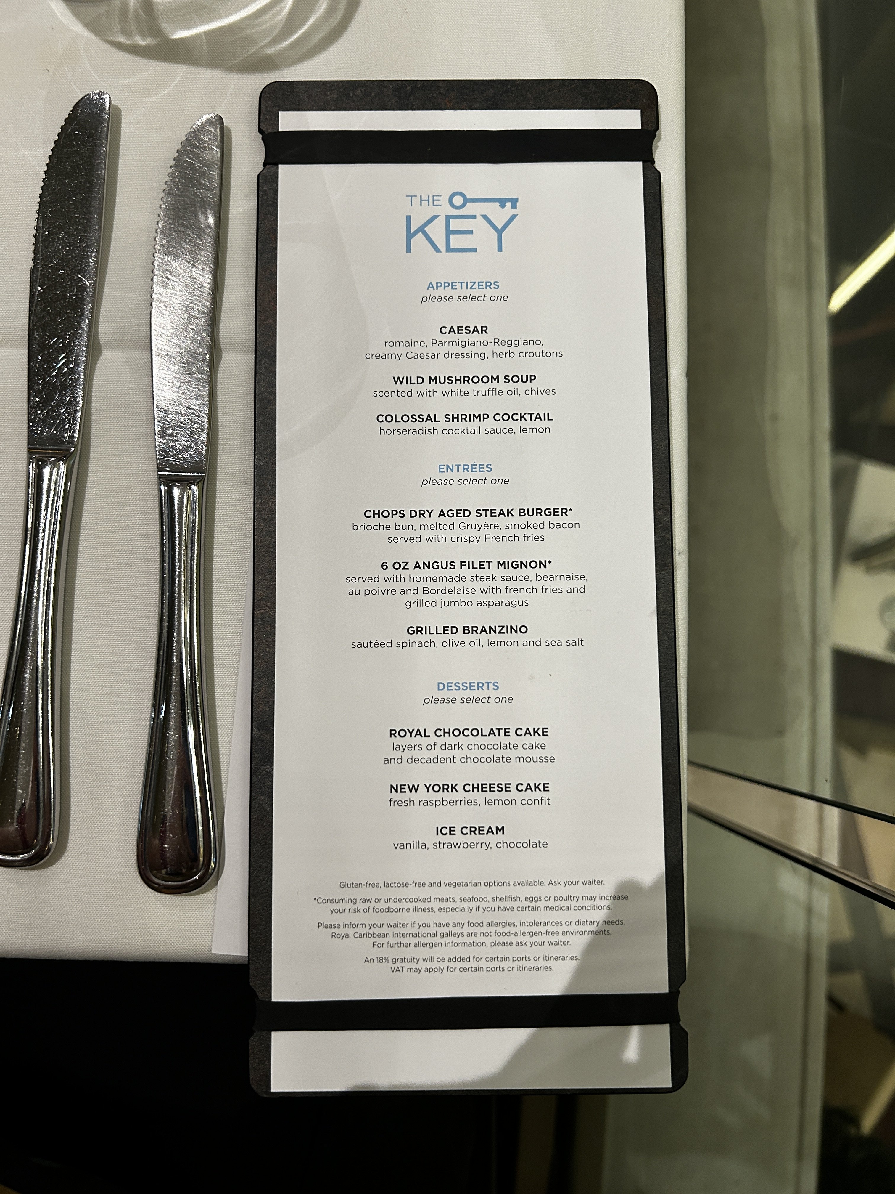 The Key Lunch - Royal Caribbean Discussion - Royal Caribbean Blog