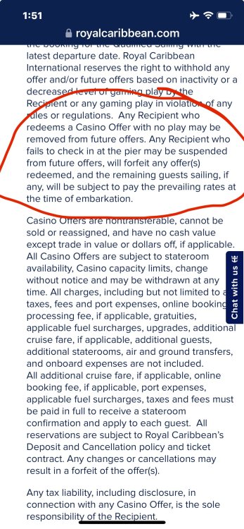 Points required in order to keep getting comps - Casino Royale - Royal Caribbean Blog