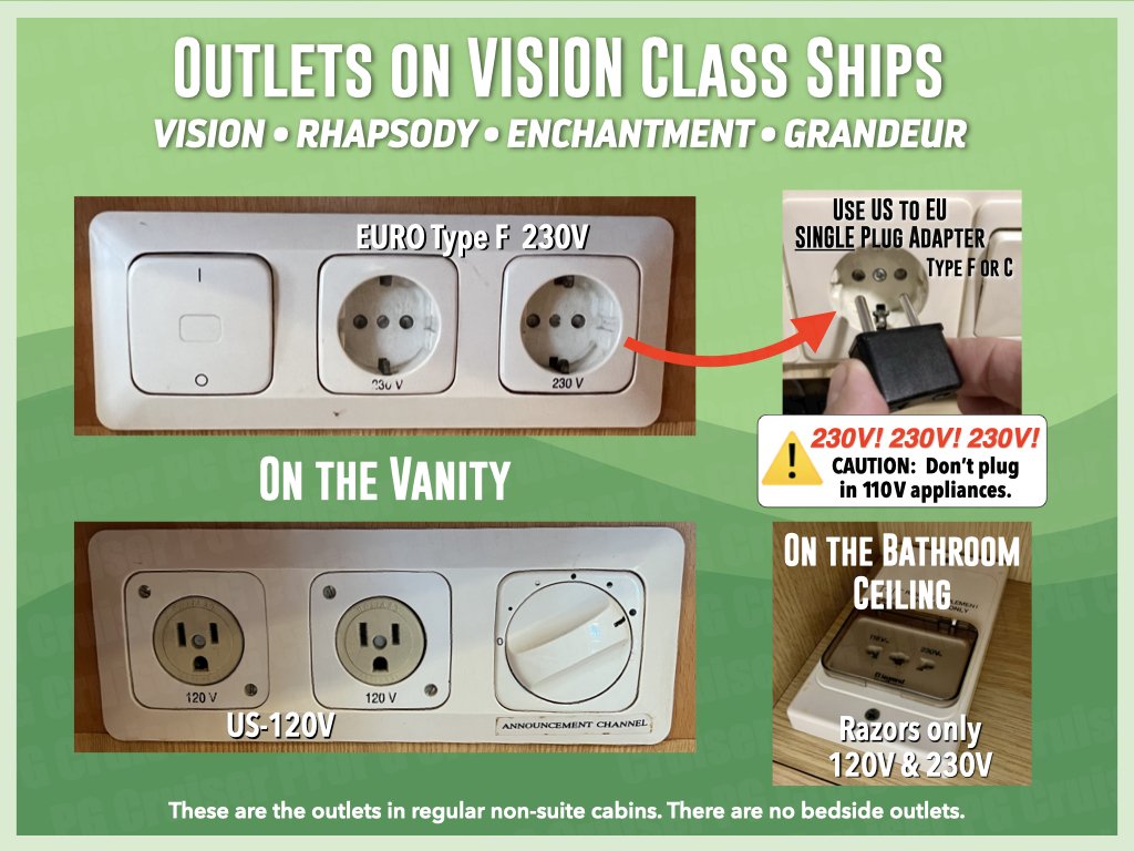 OUTLETS on Royal Caribbean Ships in Non-Suite Rooms - Royal Caribbean Discussion - Royal ...