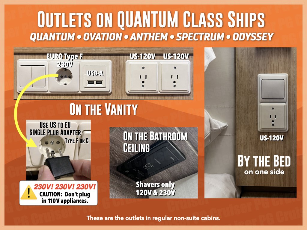 OUTLETS on Royal Caribbean Ships in Non-Suite Rooms - Royal Caribbean Discussion - Royal ...