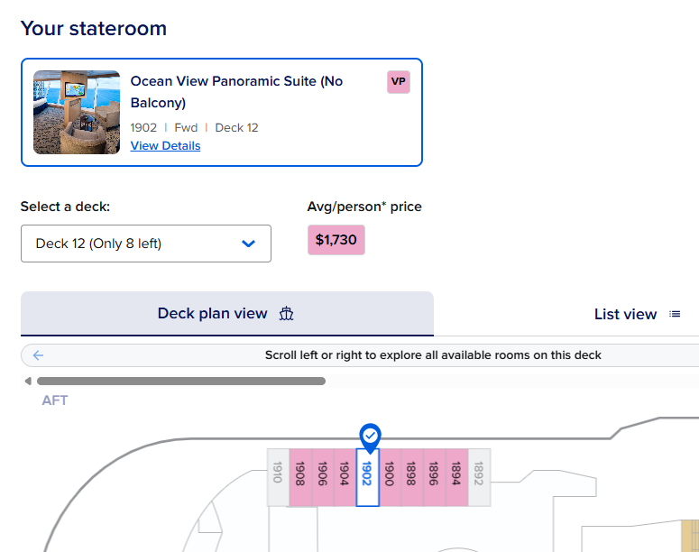 Could The New Ocean View Panoramic Suite (No Balcony) On Liberty Of The ...