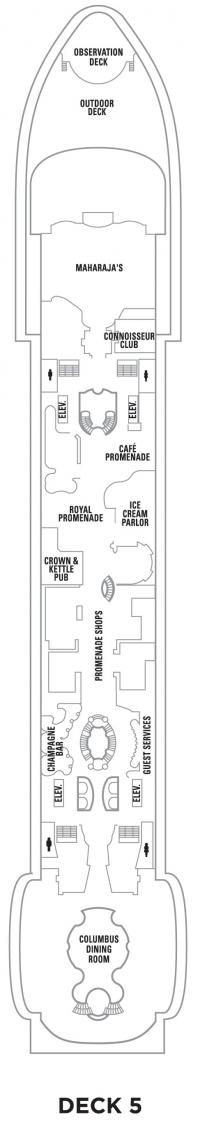 Deck 5 - Explorer of the Seas Deck Plans | Royal Caribbean Blog