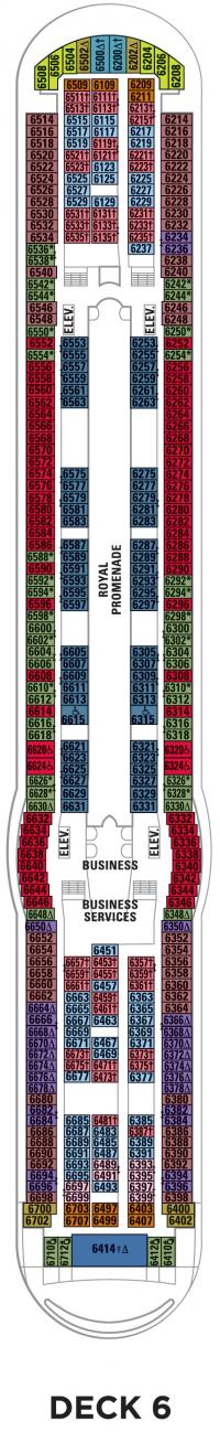 Deck 6 - Independence of the Seas Deck Plans | Royal Caribbean Blog