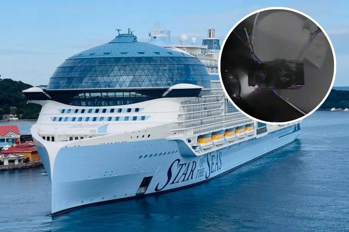 See it: US Coast Guard rescues sick passenger from floating cruise ship ...