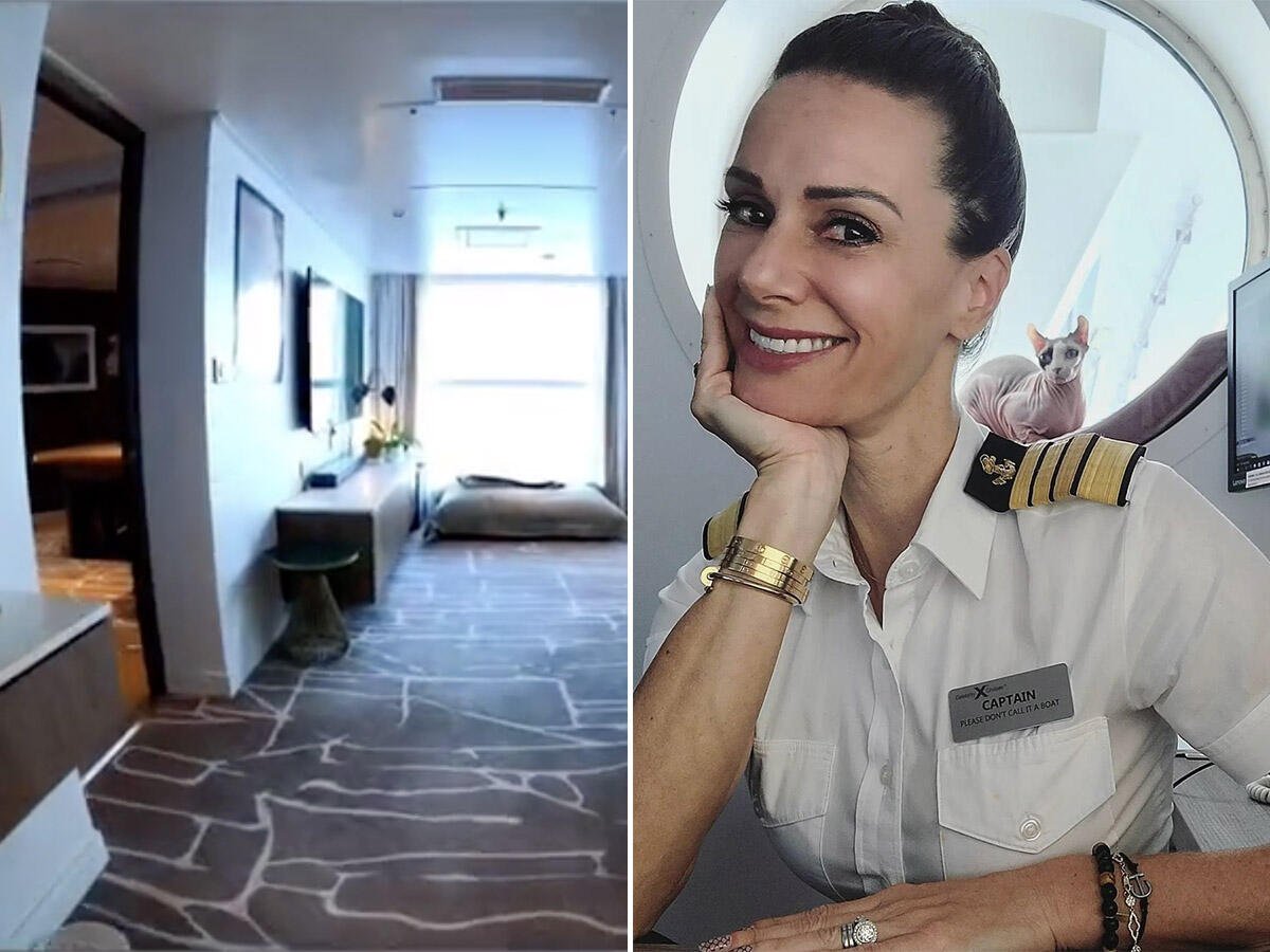 Take a look inside a cruise ship captain's living quarters | Royal ...