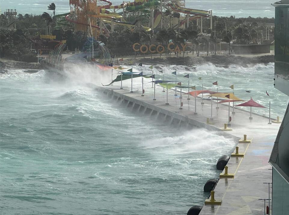 Cruise ship passengers forced to evacuate Royal Caribbean's private ...