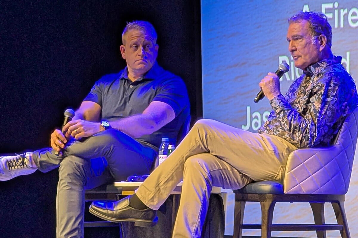 "How am I doing?" Jason Liberty asks Richard Fain while reflecting on ...