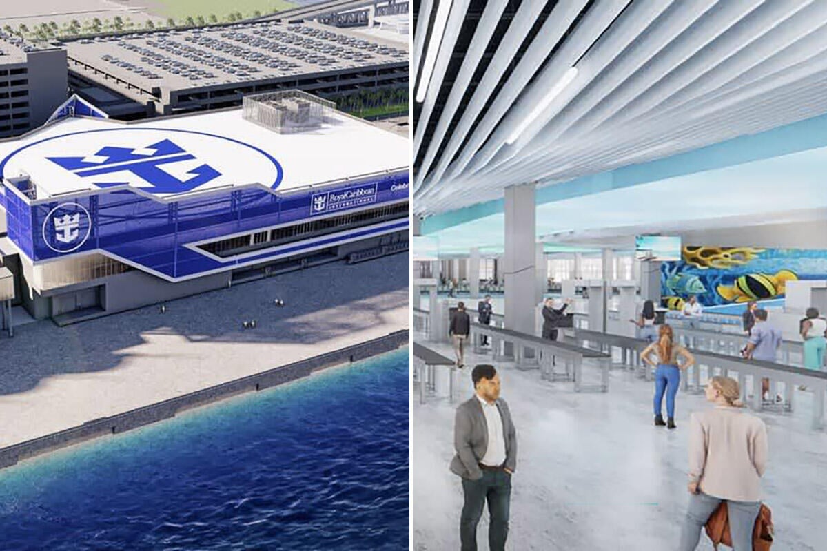First look at new cruise terminal Royal Caribbean is building in Miami ...