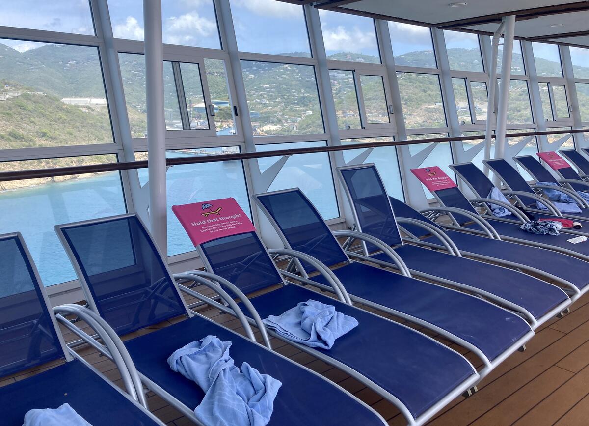 I tried some of the best strategies to beat the chair hogs on my cruise ...