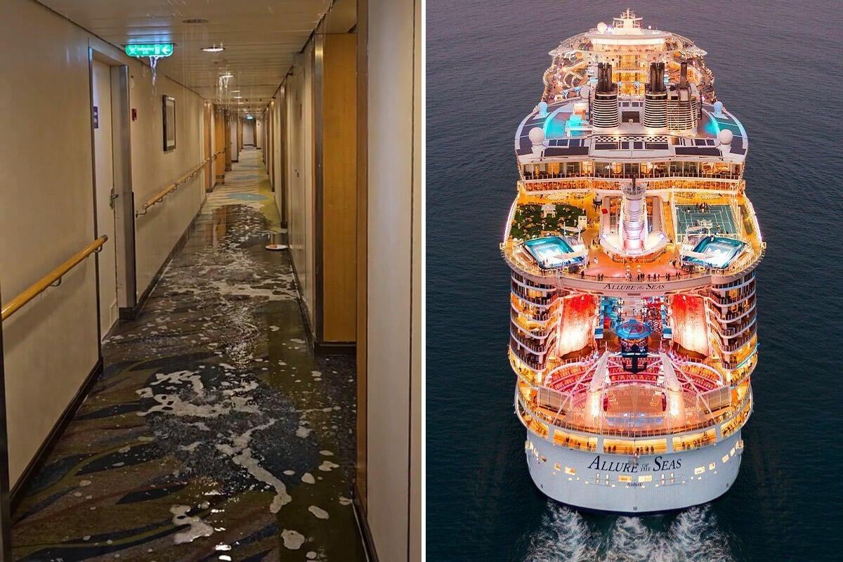 Water leak floods hallway on Royal Caribbean cruise ship | Royal Caribbean Blog