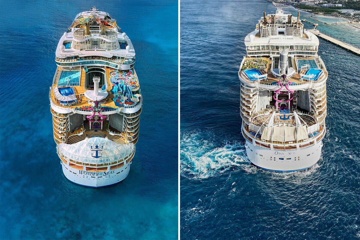 Wonder of the Seas vs. Oasis of the Seas Cruise Ships | Royal Caribbean ...